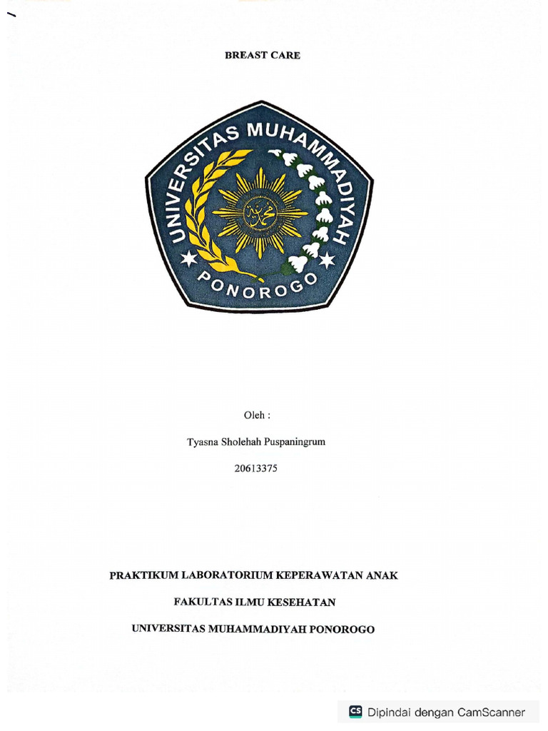 Resume Breast Care Dan Rawat Luka Post SC | PDF
