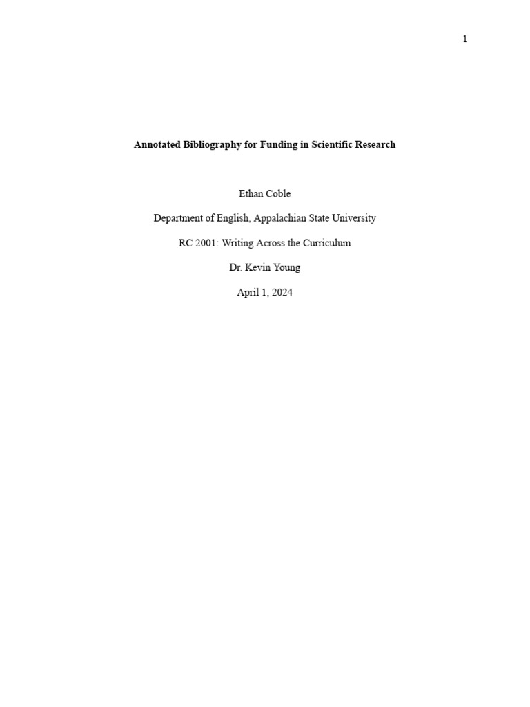 Annotated Bibliography Real | PDF | Science | Sustainability