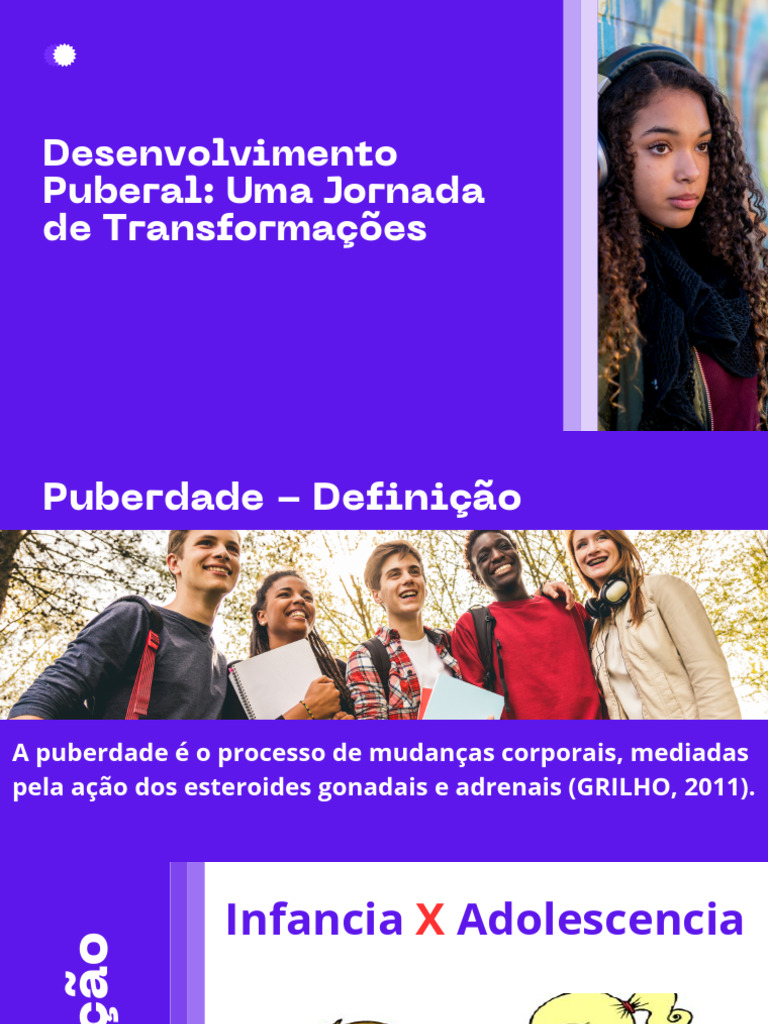 AULA 2 - Desenvolvimento Puberal Uma Jornada de Transformações | PDF ...