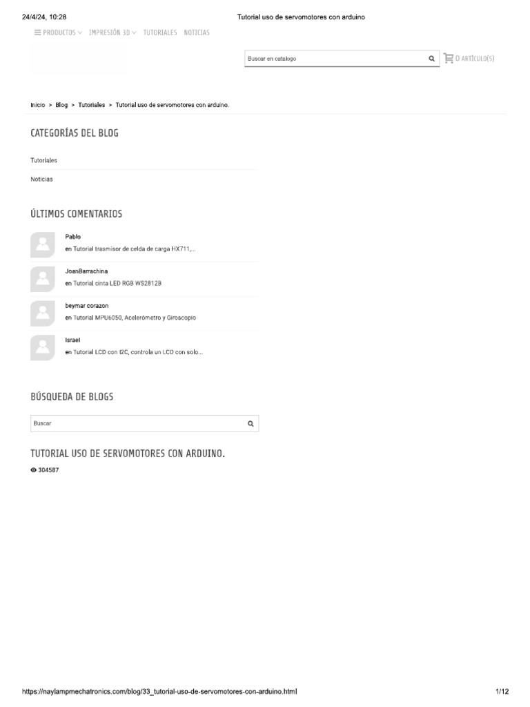 Servos Con Arduino | PDF Servos Con Arduino | PDF