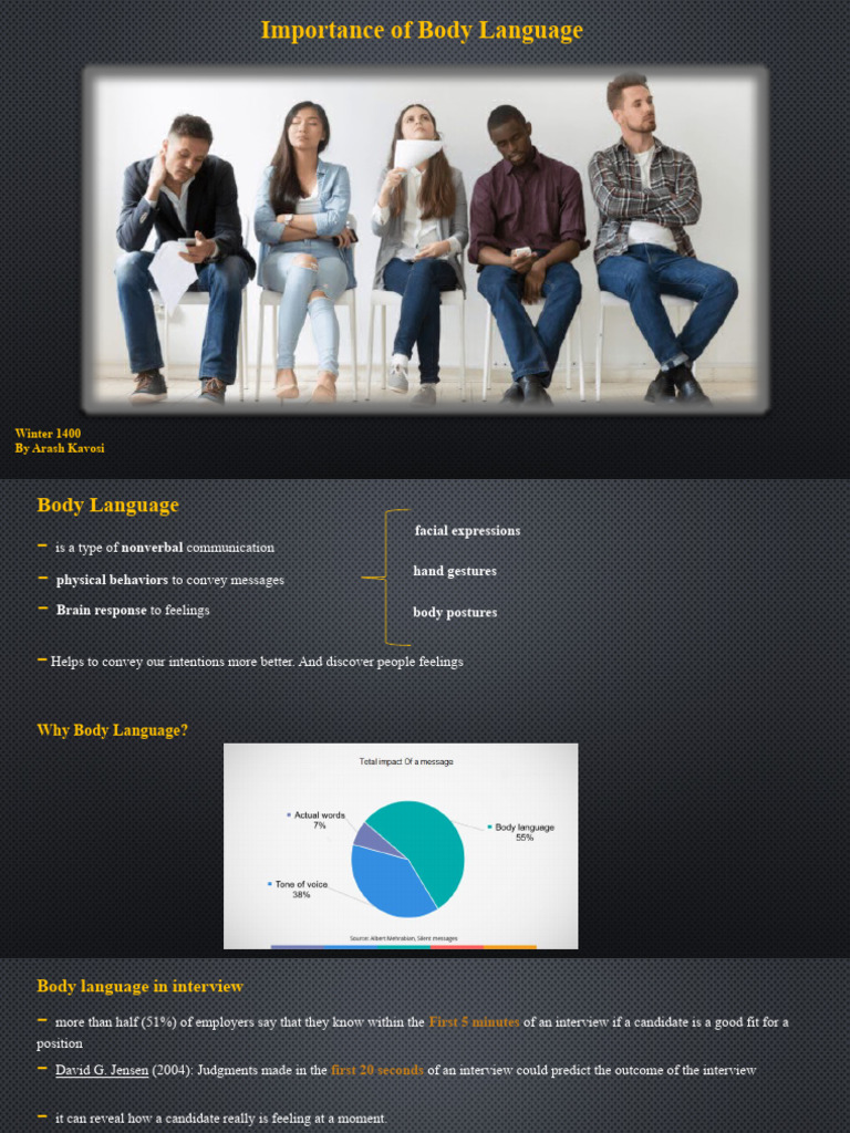 Body Language | PDF | Body Language | Nonverbal Communication