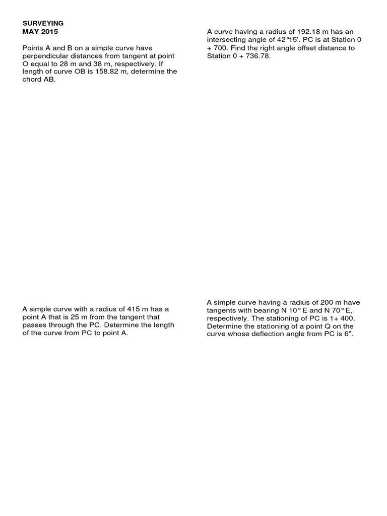 Surveying CE Ref 4 & 5 | PDF | Angle | Surveying