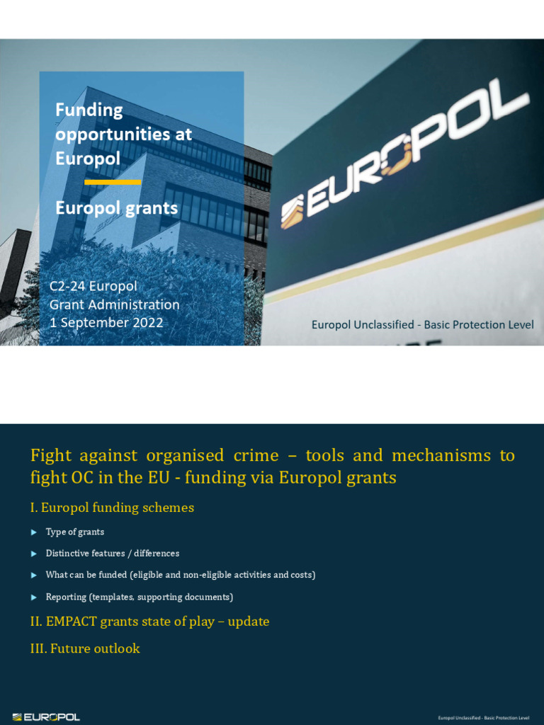 Europol Grants Presentation - MD - 1 - September - 2022 | Download Free ...