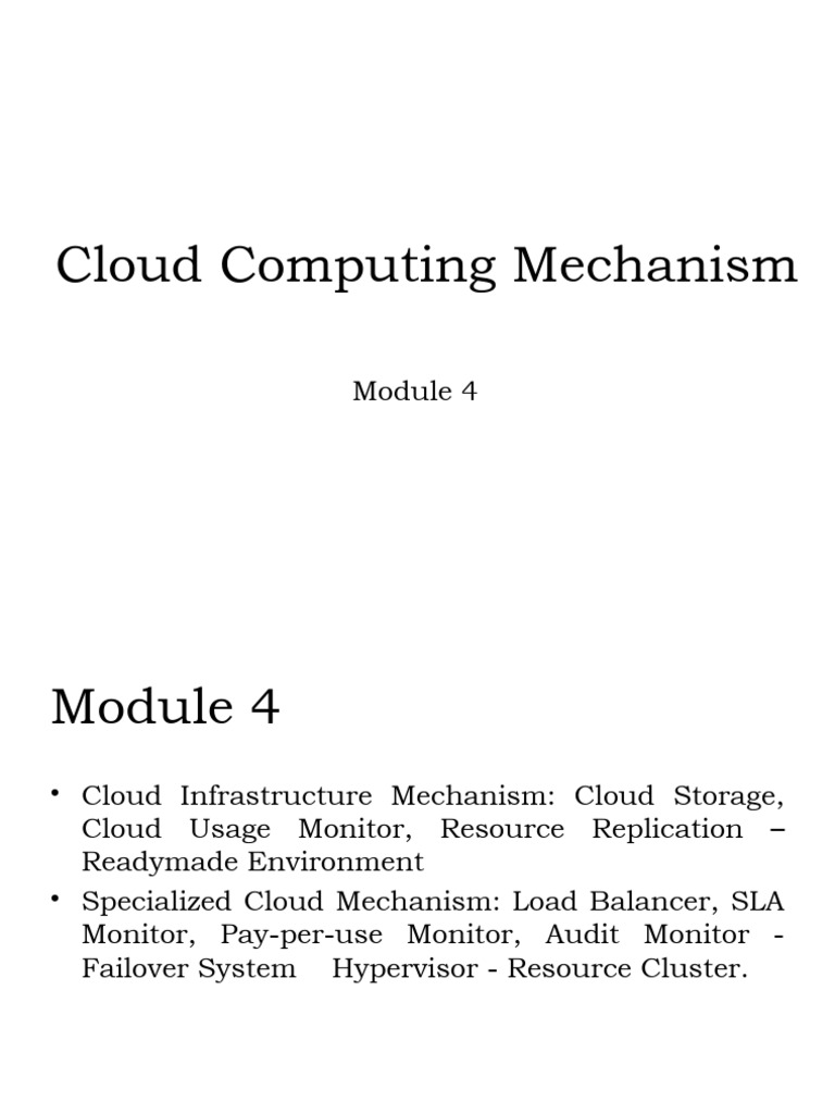 Resource Replication in Cloud Computing | PDF | Cloud Computing ...