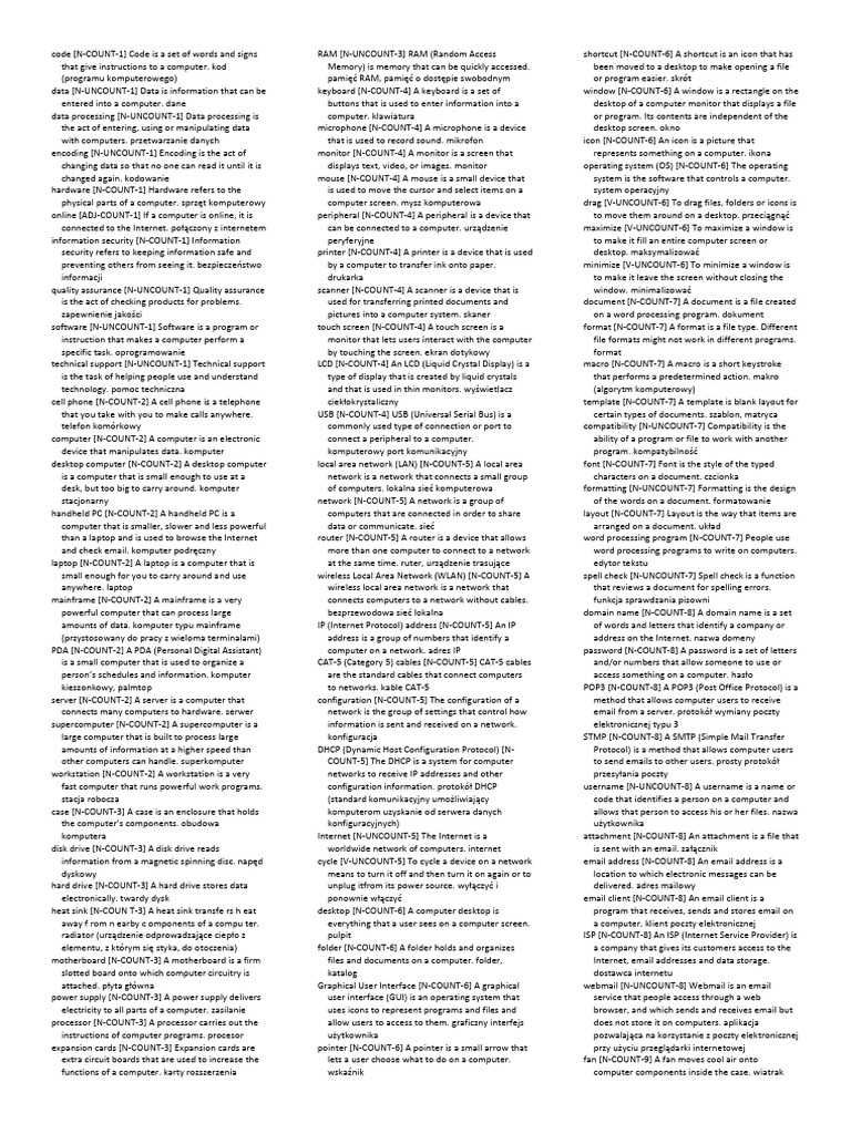 Information Technology 1 Wordlist | Download Free PDF | World Wide Web ...