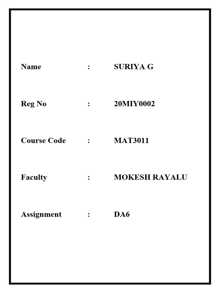 Da 6 | PDF
