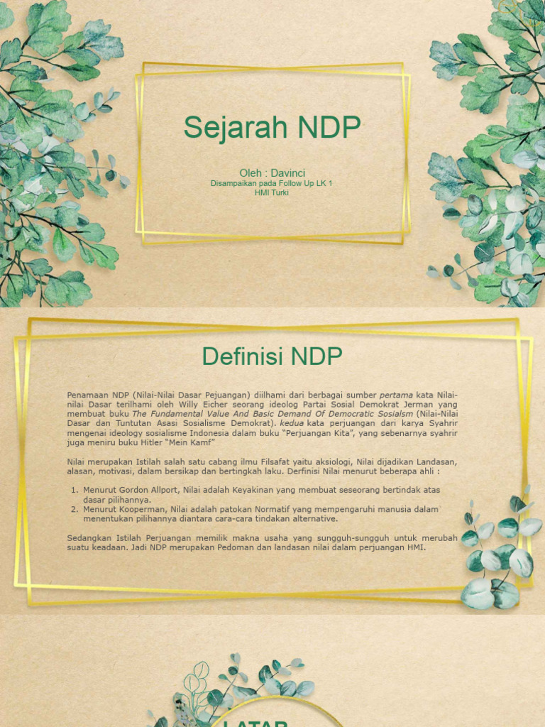 Materi - Sejarah - NDP Rev | PDF