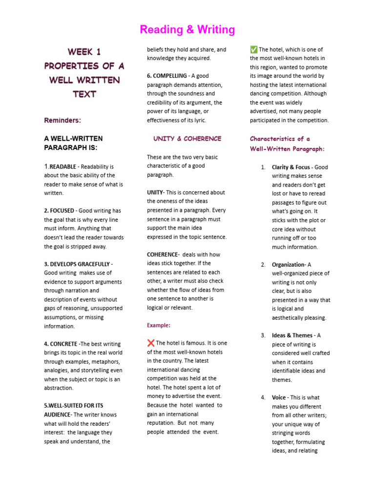 Reading and Writing | PDF | Argument | Reason