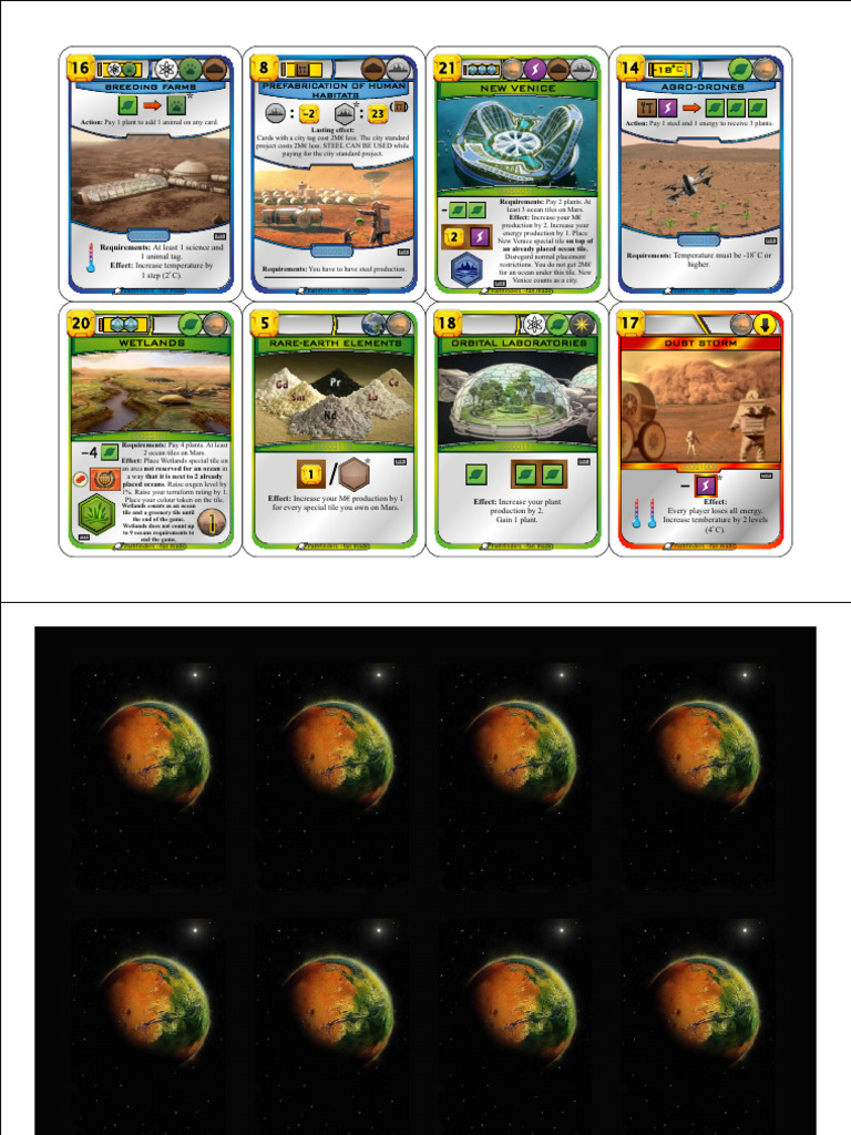 Pathfinders Project ALL Cards Eng | PDF | Ultraviolet | Mars