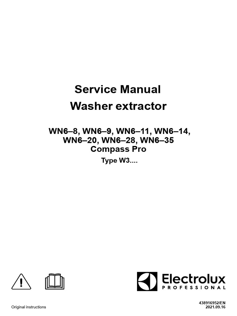 SM - 438916952EN - WN6-8-WN6-35 - Compass Pro - EN | PDF | Washing ...