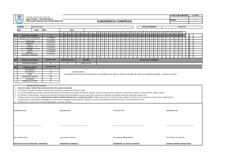 formato_horario_ ABRIL 2024 | PDF