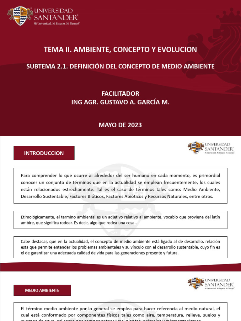 Definición Del Concepto de Medio Ambiente | PDF | Entorno natural ...