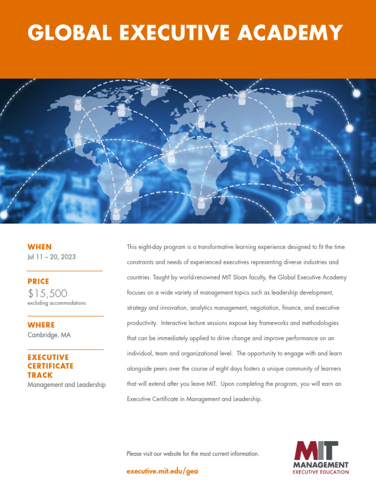 Global Executive Academy | PDF | Analytics | Leadership