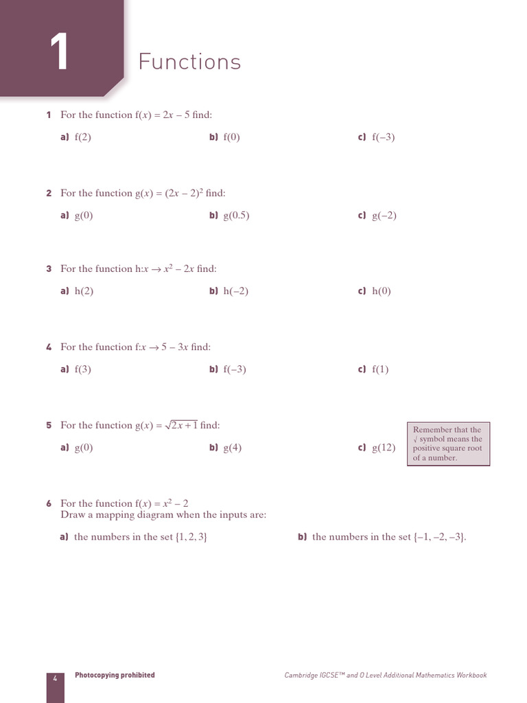 Functions 1 | PDF | Function (Mathematics) | Functions And Mappings