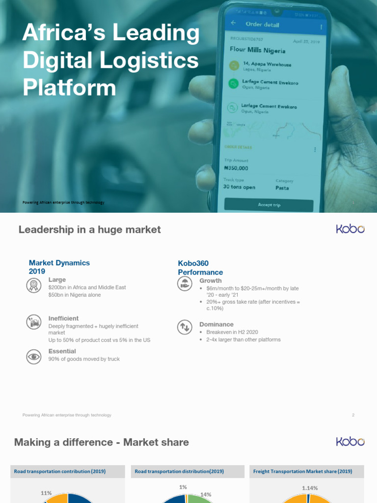 Kobo360 Business Overview-1 | PDF | Big Data | Logistics