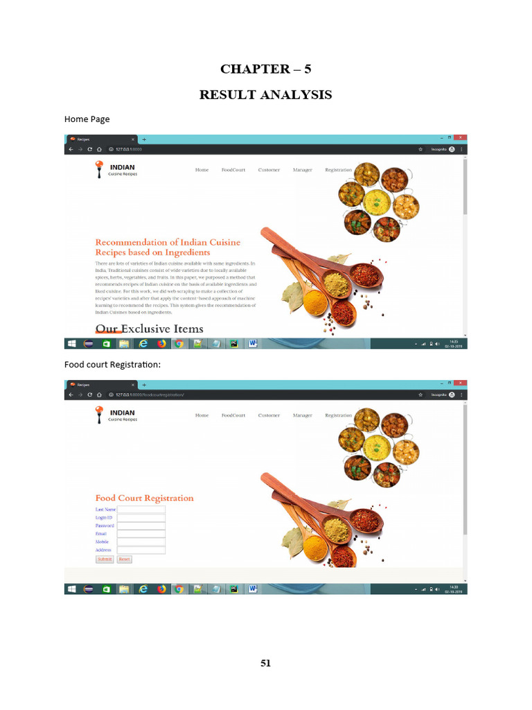 10 Screenshots | PDF | Indian Cuisine | Foods