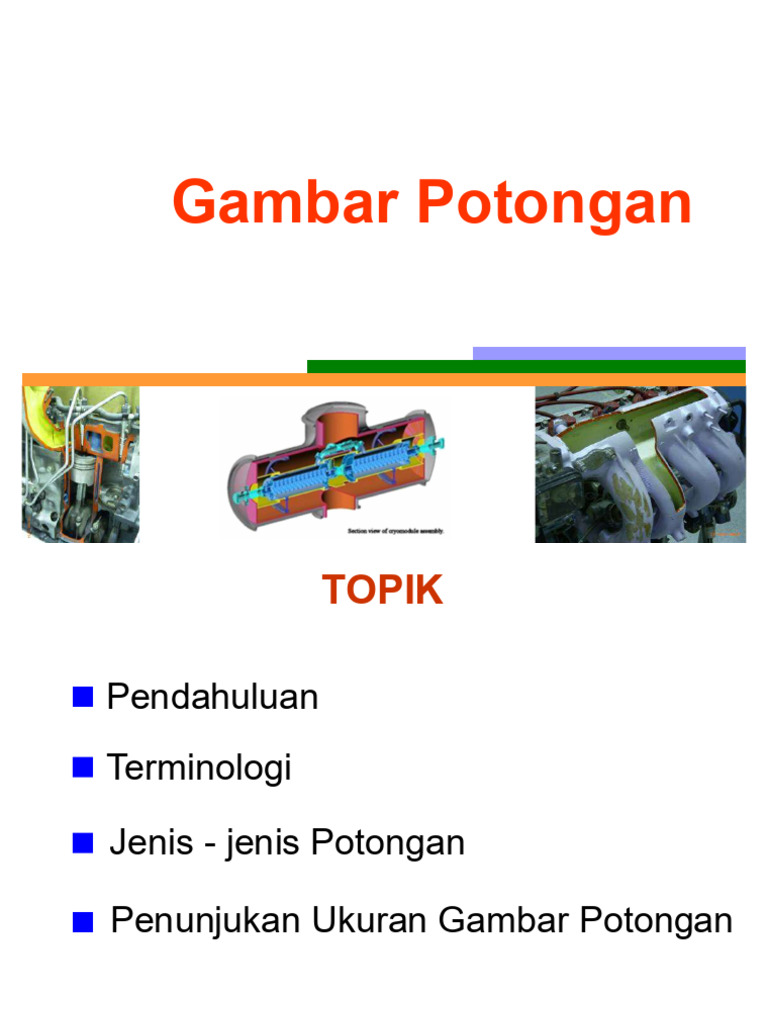 Gambar Potongan: Teknik dan Contoh | PDF