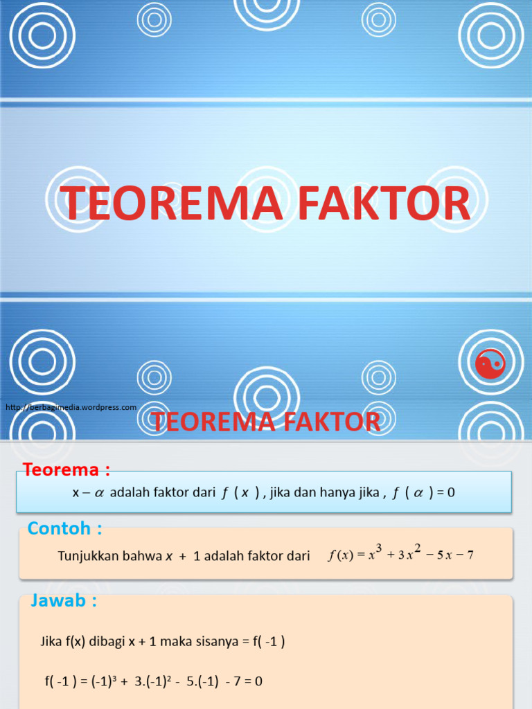 Teorema Faktor | PDF