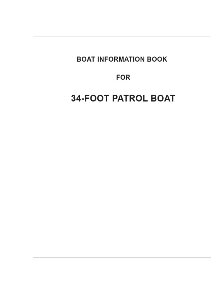 Boat Information Book 34' Seaark | PDF | Internal Combustion Engine