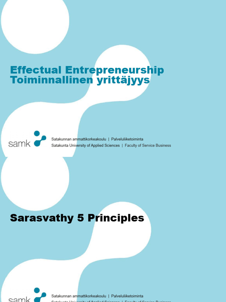 Effectual Entrepreneurship Guide | PDF | Entrepreneurship | Business