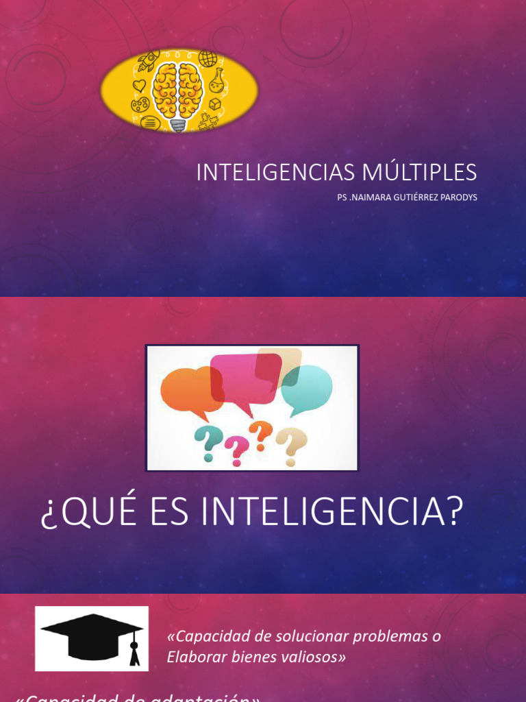 Inteligencias Múltiples | PDF | Inteligencia | Comunicación