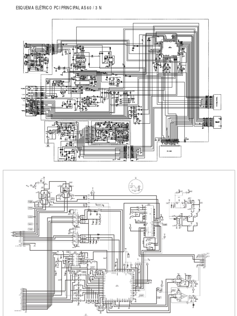Esquema Elétrico Pci Principal As 60 / 3 N | PDF