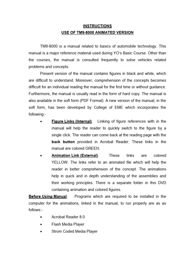 Instructions TM9-8000 | PDF | Software | Computing