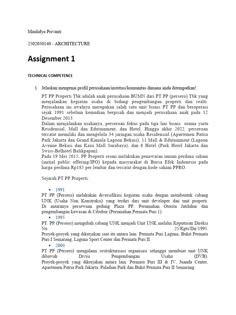 Assignment Bulan 1-Tc-In | PDF