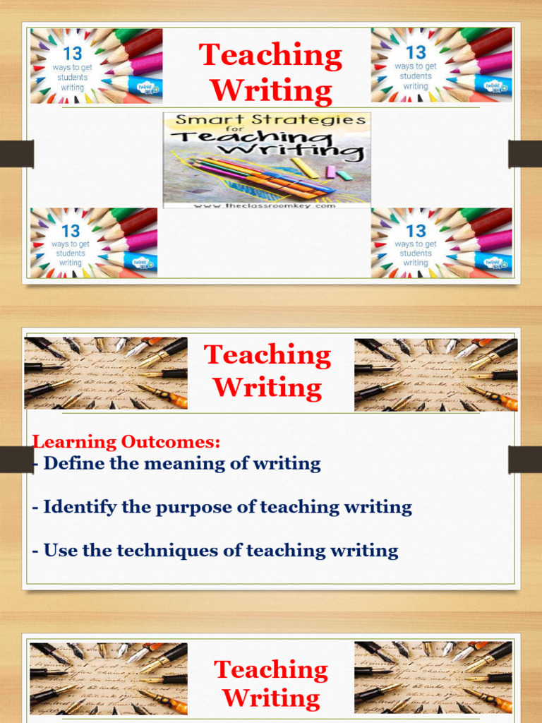 Unit 10 Teaching Writing | PDF | English As A Second Or Foreign ...