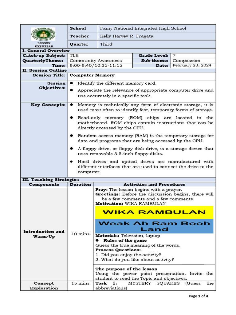 Catch Up Friday DLL | PDF | Computer Data Storage | Read Only Memory