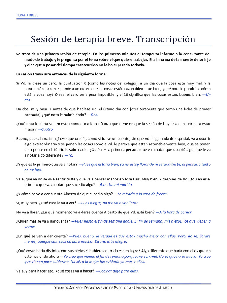 Transcripción caso Alberto | PDF