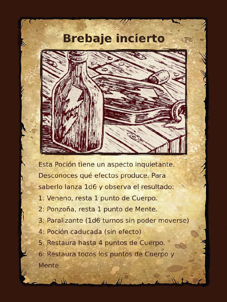 Brebaje Incierto (Tesoro) | PDF