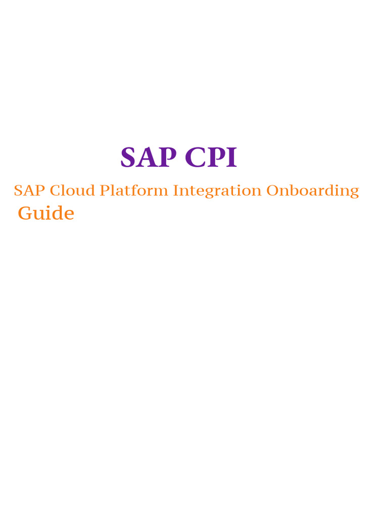 Step by Step SAP CPI With BTP | PDF | Public Key Certificate | Cloud ...