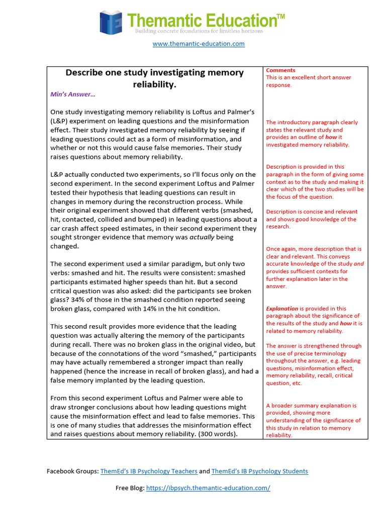 Example Sar Describe Memory Reliability Mins Annotated | PDF | Memory ...