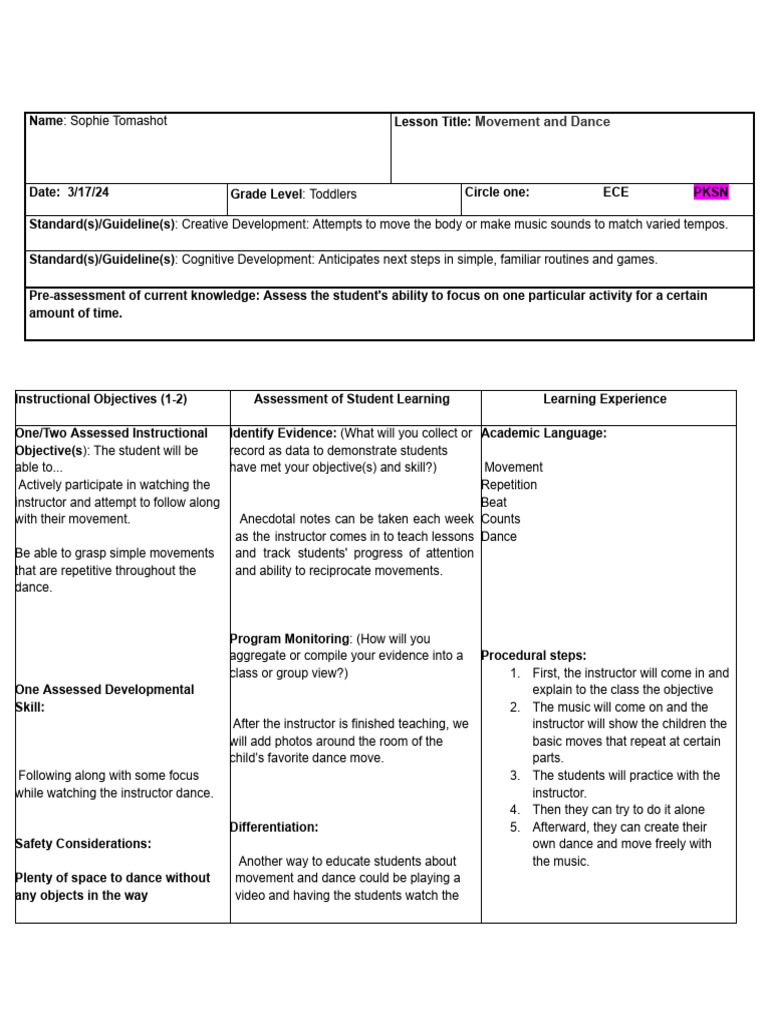 Movement and Dance | PDF | Behavioural Sciences | Cognitive Psychology