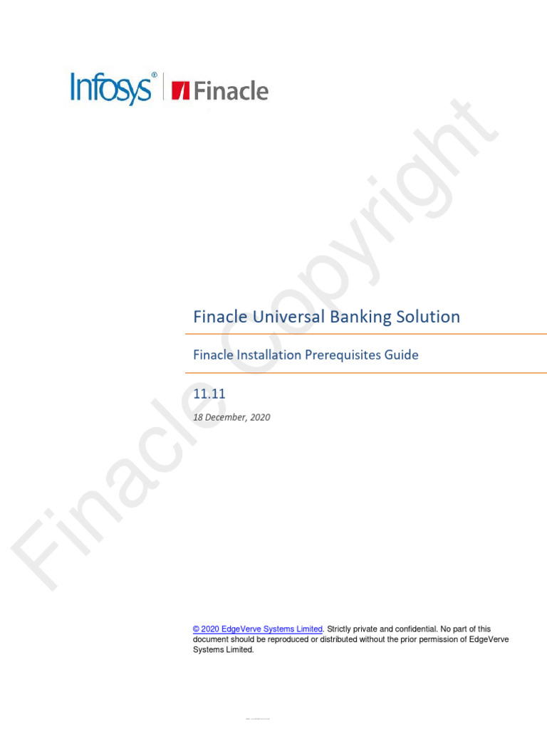 Finacle Installation Prerequisites Guide | PDF | Web Server | Internet ...