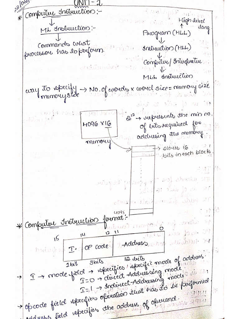 Coa Unit 1,2,3 Notes | PDF