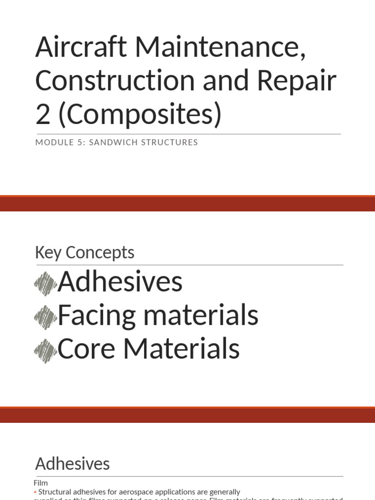 Module 5 Sandwich Structures | PDF | Polystyrene | Materials