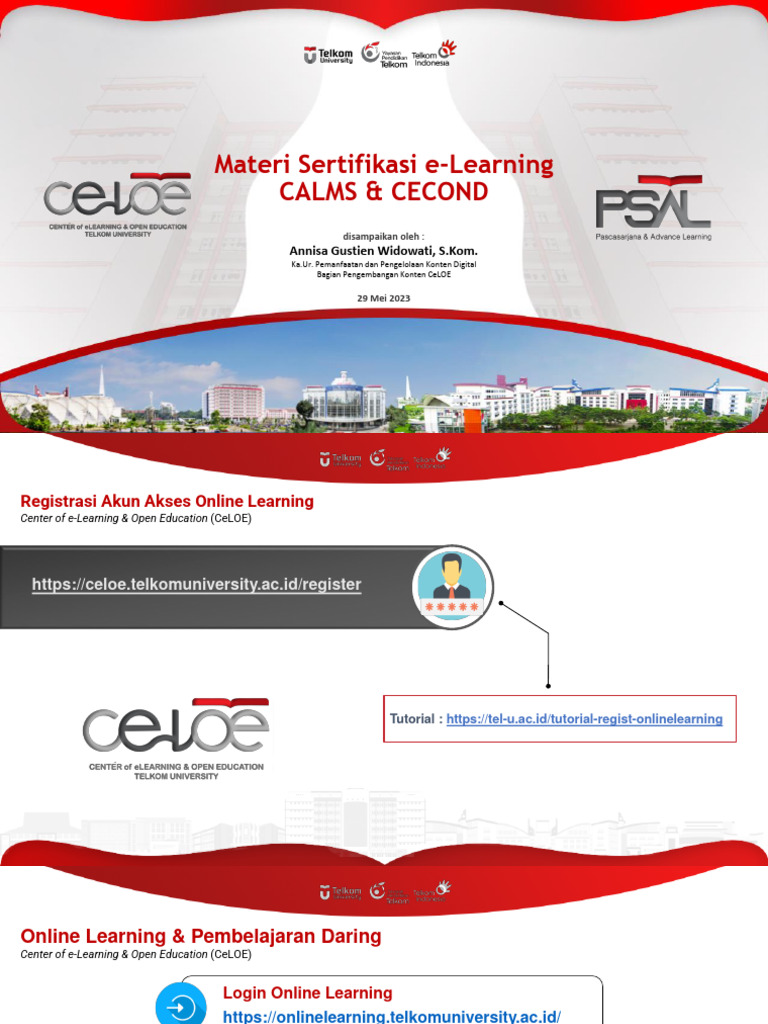 Materi CALMS-CECOND Telkom School - 29 Mei 2023 | PDF | Educational Technology | Learning Programs