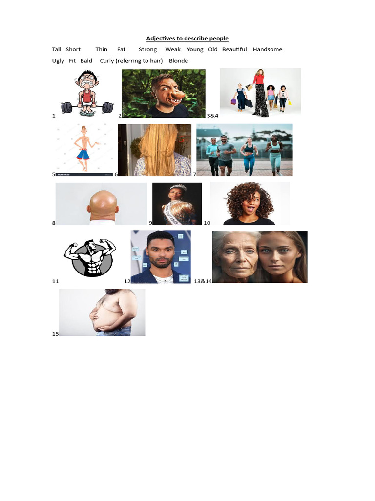Descriptive Adjectives for People | PDF