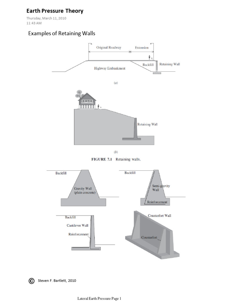 Earth Pressure Theory | PDF | Physical Sciences | Civil Engineering