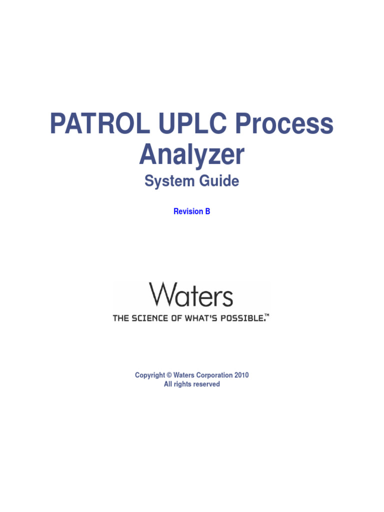 PATROL UPLC Process Analyzer System Guide Rev B | Download Free PDF | High Performance Liquid ...
