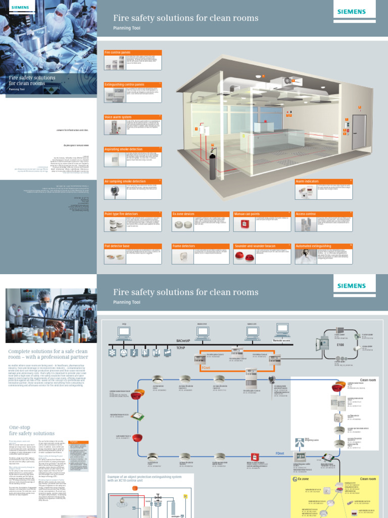 Siemens Clean Room Fire Safety Solutions | PDF | Building Automation