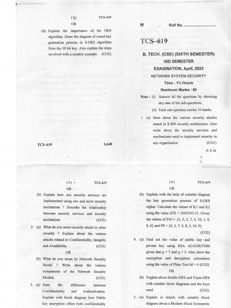 Tcs619 Midsem 2023 Pdf