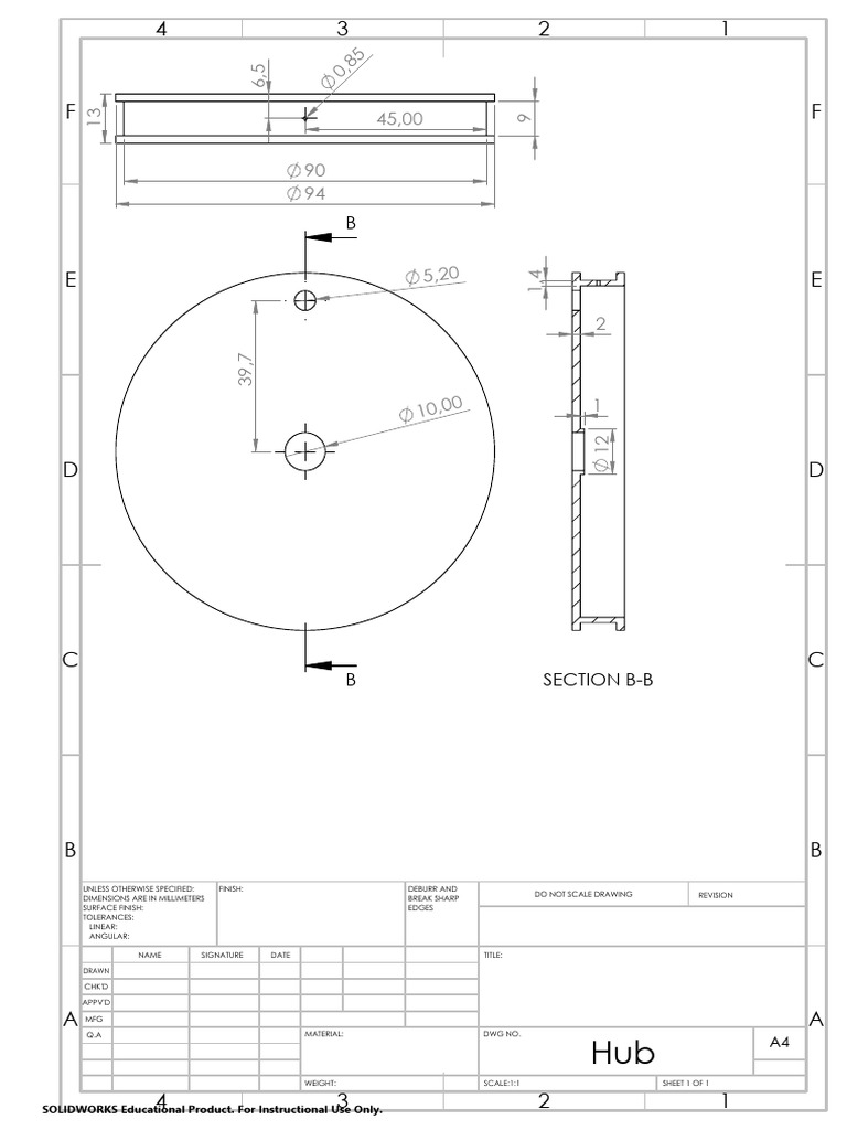 SOLIDWORKS Educational Product. For Instructional Use Only | PDF