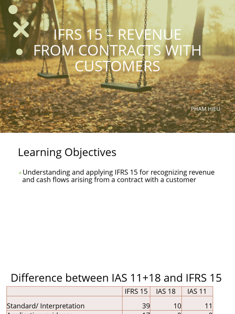 Ifrs 15 - Revenue From Contract With Customers | PDF | International ...