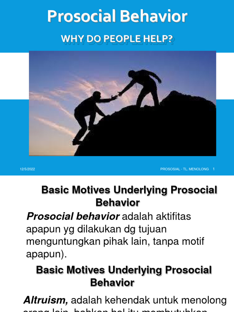 Presentasi 14 Prososial | PDF