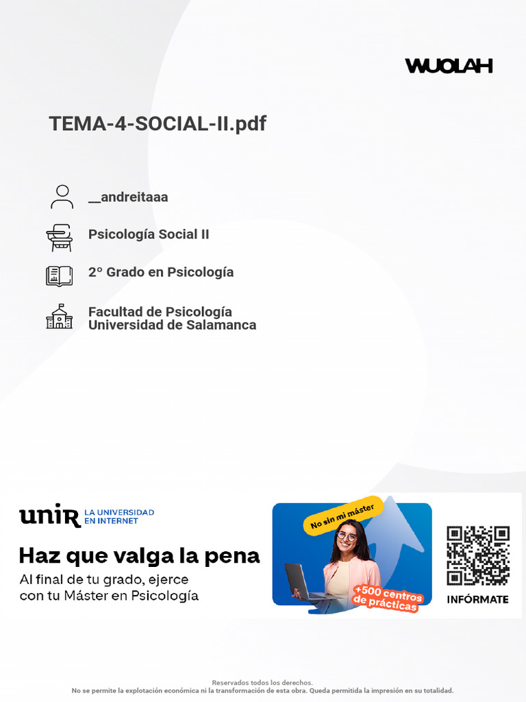 Wuolah Free TEMA 4 SOCIAL II | PDF | Moralidad | Mal