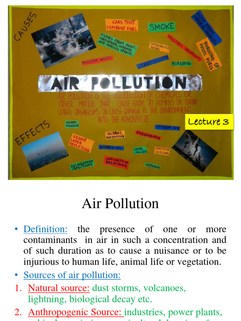 Lec-3-Week (2) (Air Pollution) | PDF | Air Pollution | Smog