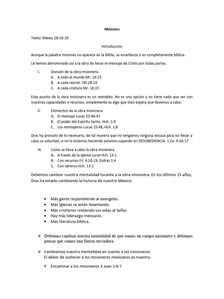 Las Misiones - 012102 | PDF | Misionero | Biblia